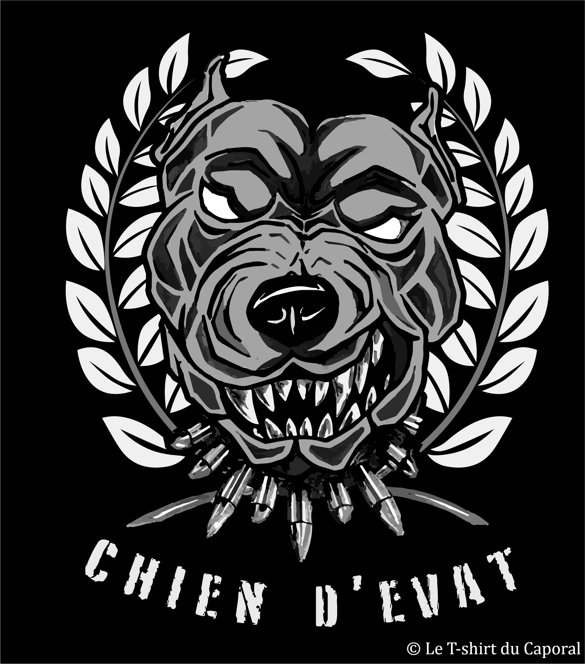 Sweat à capuche chien d'EVAT 🇫🇷 – Le T-shirt du Caporal